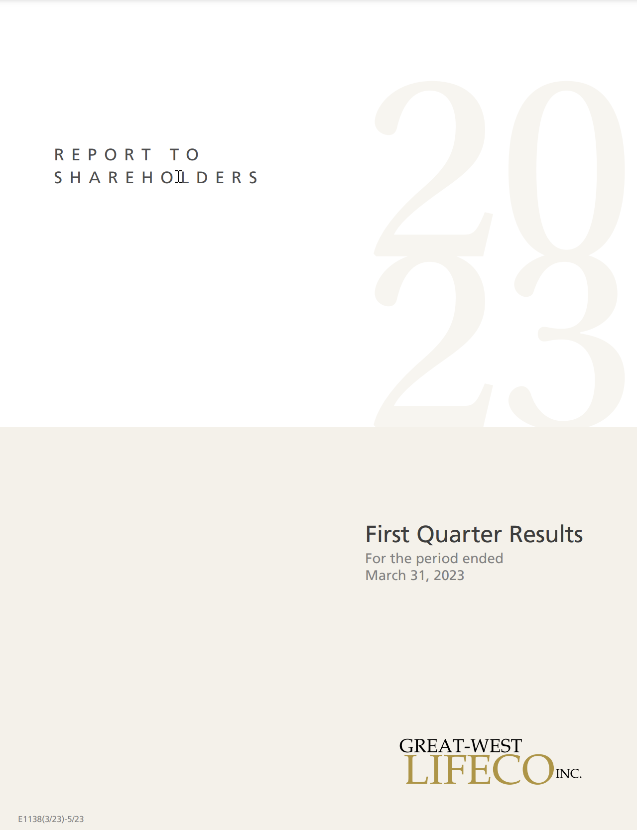 1st quarter 2023 results